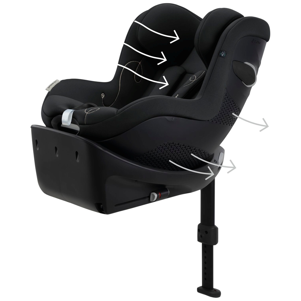 Cybex Sirona Gi ISOFix R129 Car Seat Moon Black | Smyths Toys UK