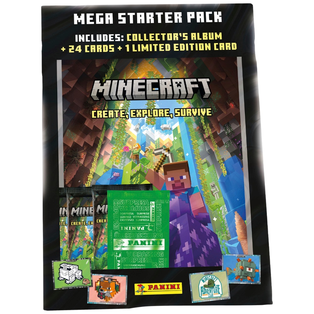 Panini Minecraft Create, Explore, Survive Trading Card Collection ...