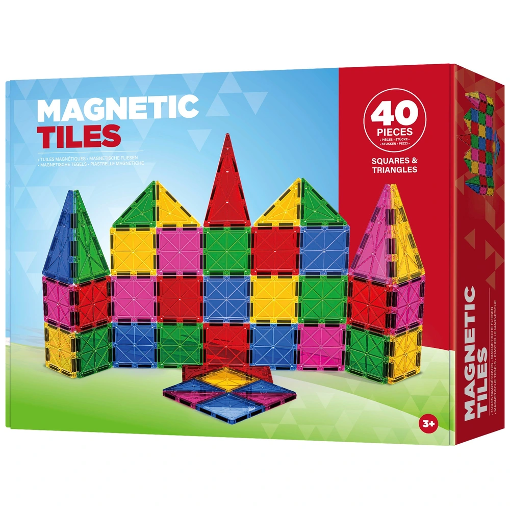 Magnetic Building Squares Connetix 42 Piece Rainbow Square Pack