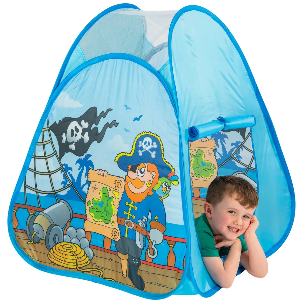 Pirate Play Tent Kids Pirate Ship Basketball Pop Up Tent
