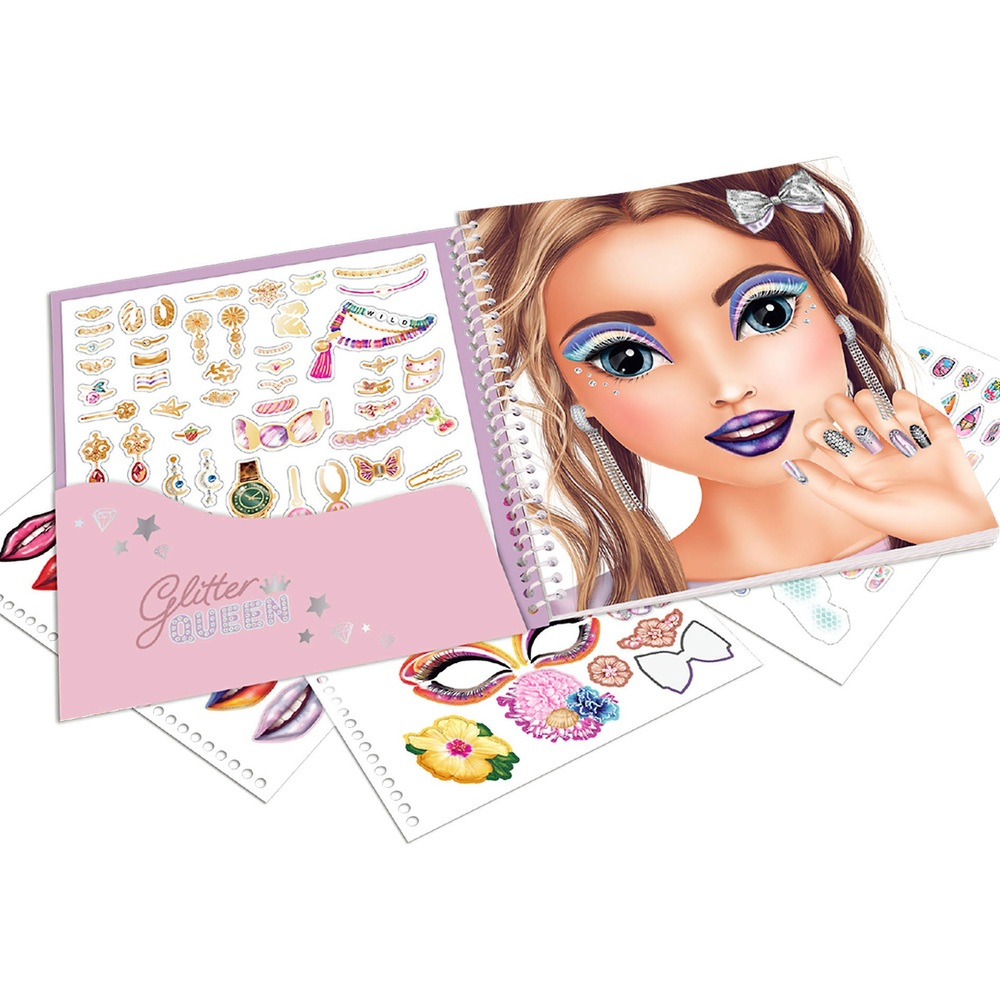 TOPModel Style Me Up Face Glitter Queen Stickerbuch | Smyths Toys Schweiz