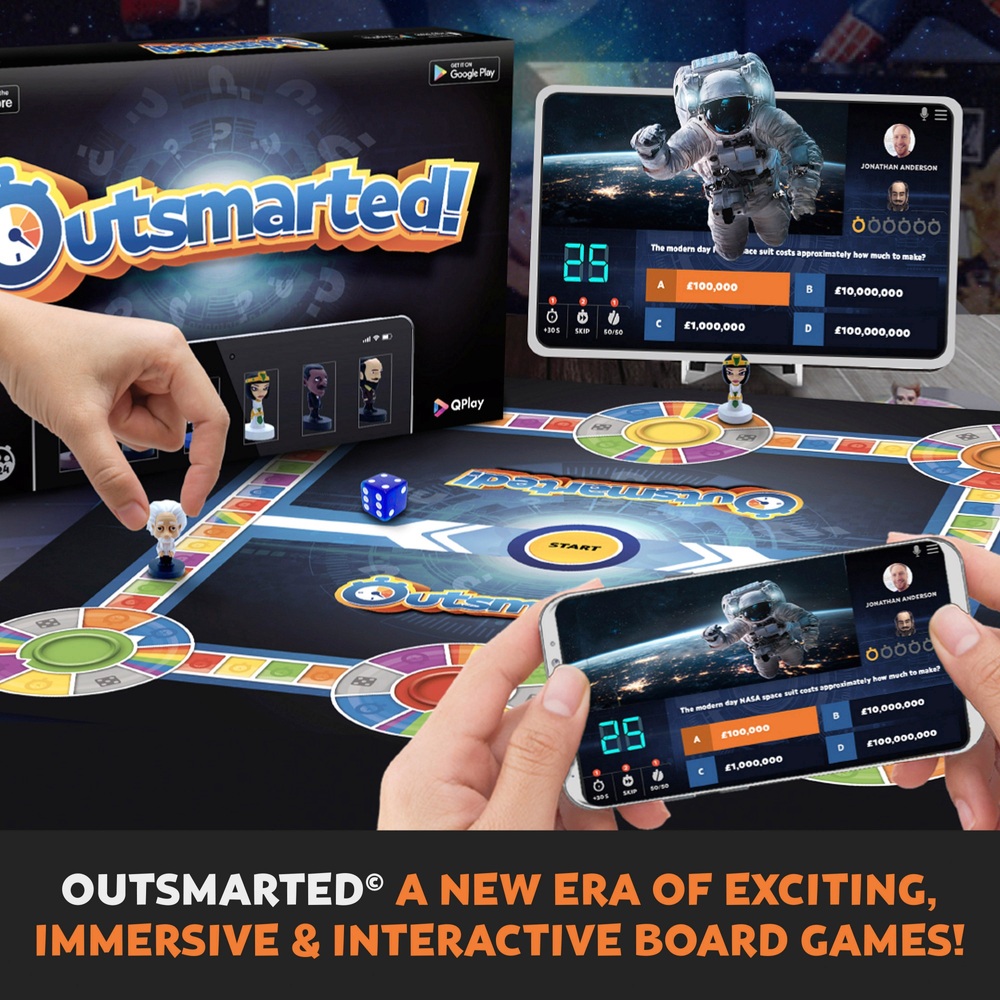 Outsmarted! The Live Quiz Show Interaktives Brettspiel | Smyths Toys Österreich