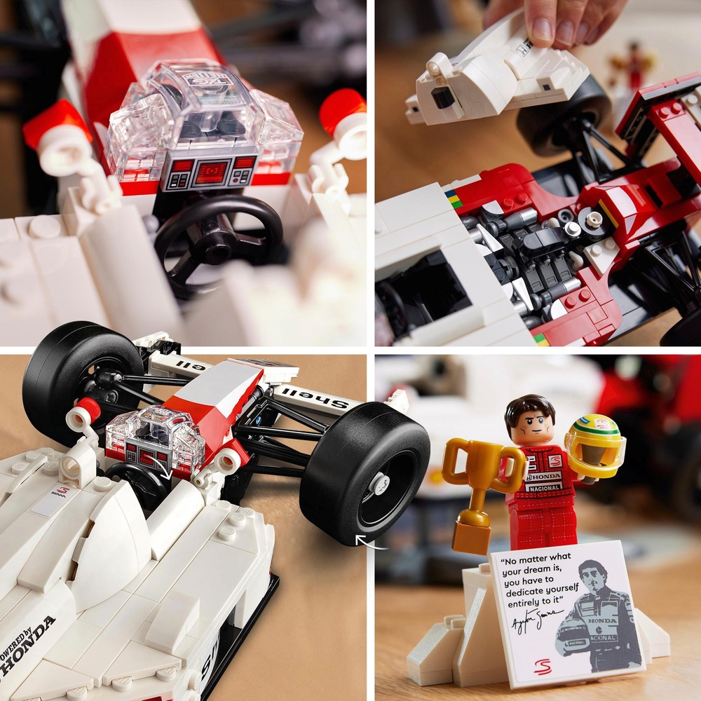 LEGO Icons 10330 McLaren MP4/4 & Ayrton Senna F1 Car Model Set for ...