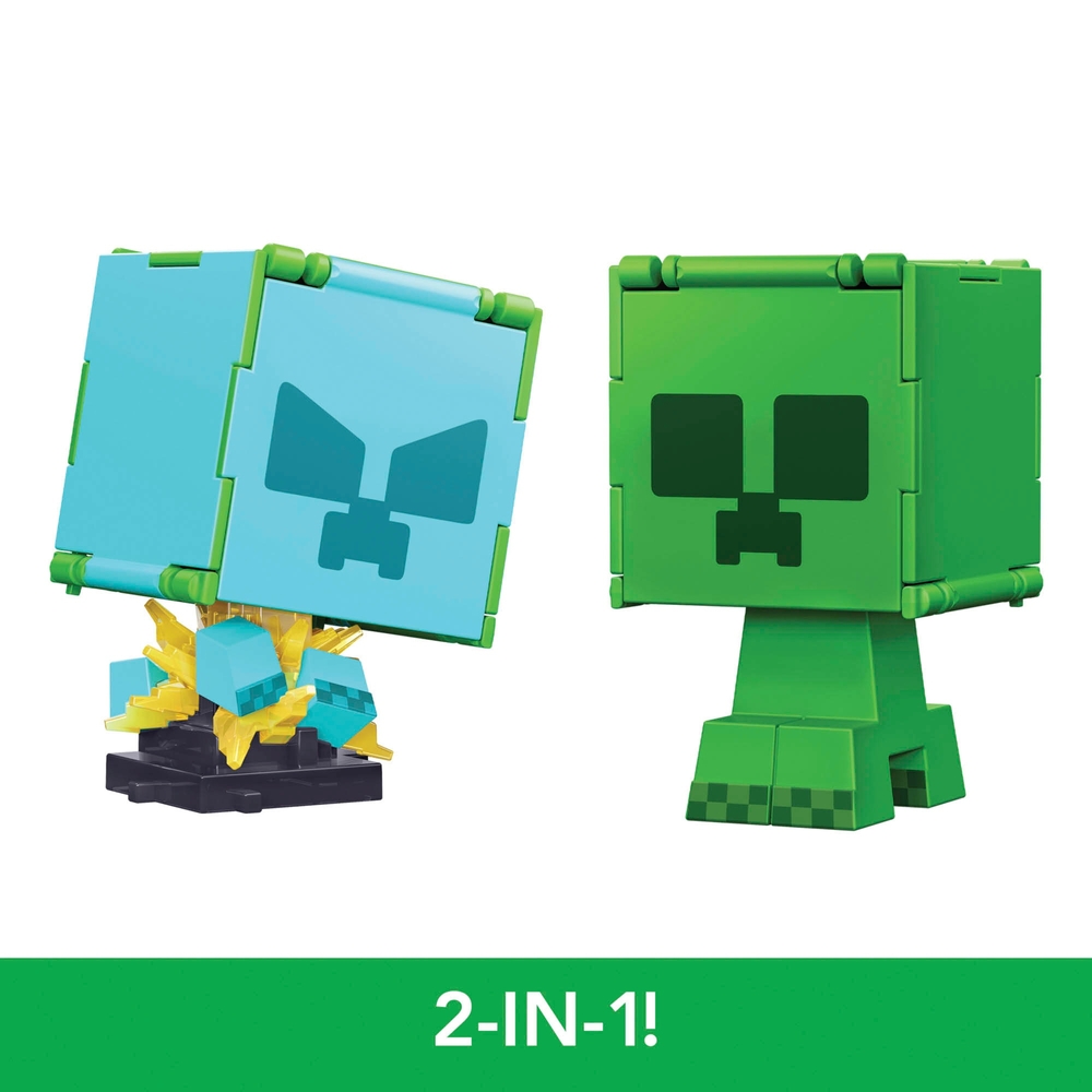 Minecraft Flippin Fig Creeper & geladener Creeper 2-in-1-Fidget-Figur ...