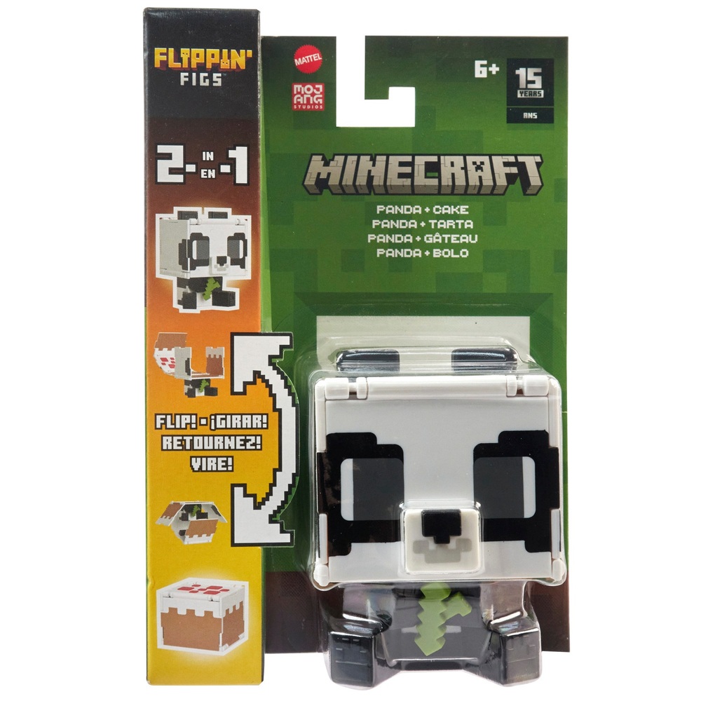 Minecraft Flippin Figs Fidget Toy Panda und Kuchen | Smyths Toys Schweiz