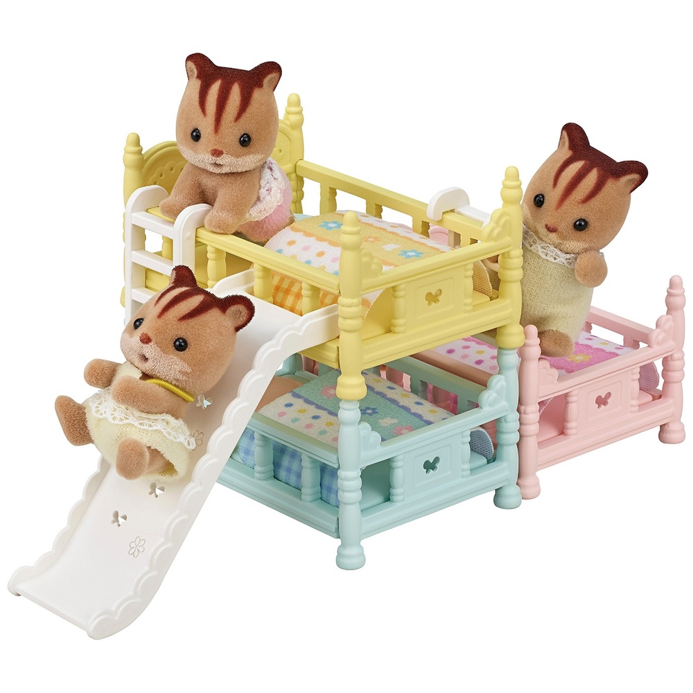 Sylvanian Families Babies Triple Bunk Beds Set
