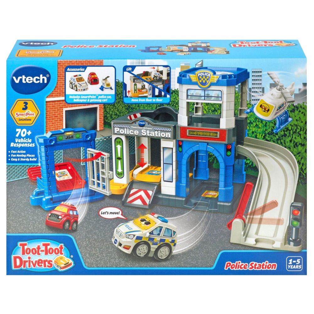 VTech Toot-Toot Drivers Police Station Playset | Smyths Toys UK