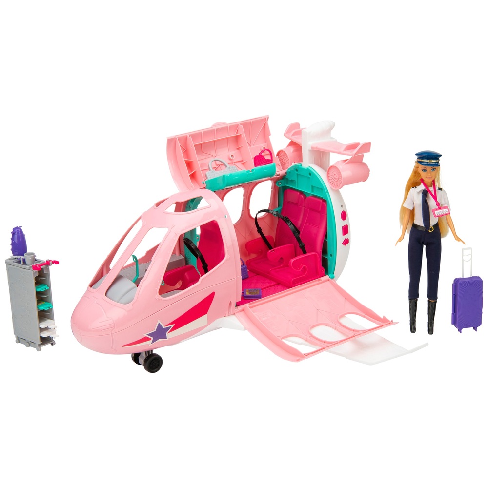 Jet Plane Lights and Sounds Playset with Pilot Doll | Smyths Toys UK