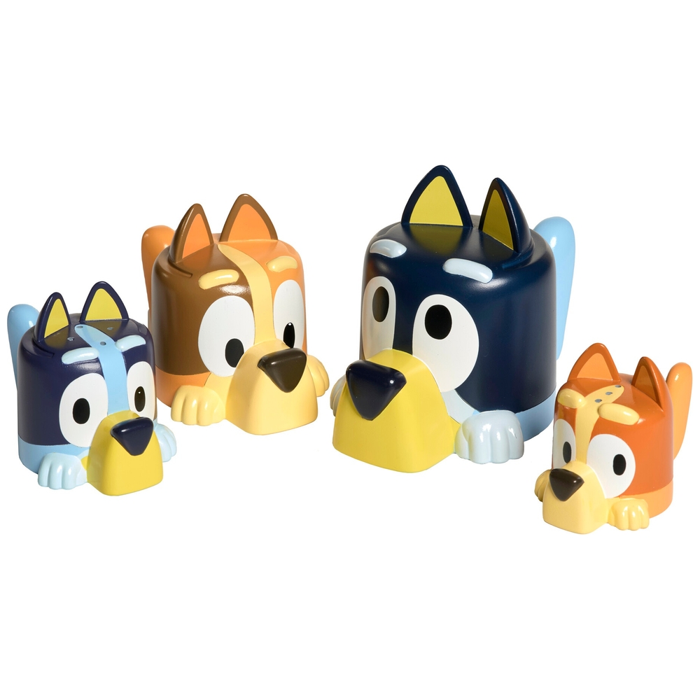 TOMY Toomies Bluey Bath Toys Bluey Family Pourers Set | Smyths Toys UK
