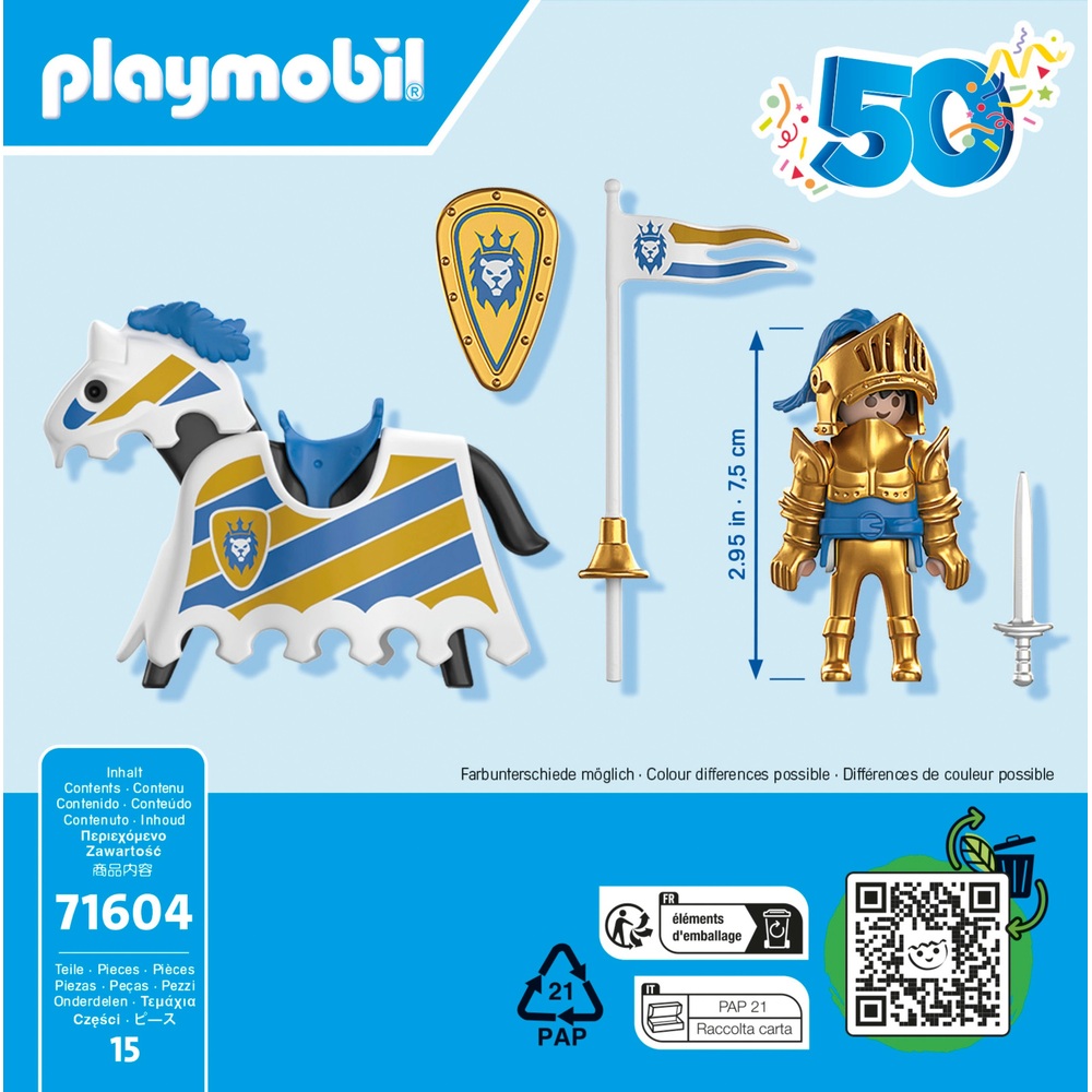 PLAYMOBIL Novelmore 71604 Jubiläums-Ritter | Smyths Toys Deutschland