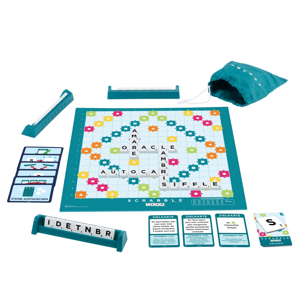 Scrabble Spiel Original und Scrabble Together 2-in-1 Brettspiel Set ...