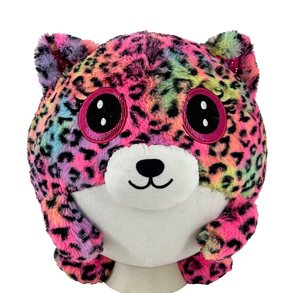 Pocket Play Hug Pals Inflatable Ball Plush Multi-Colour Leopard Print ...