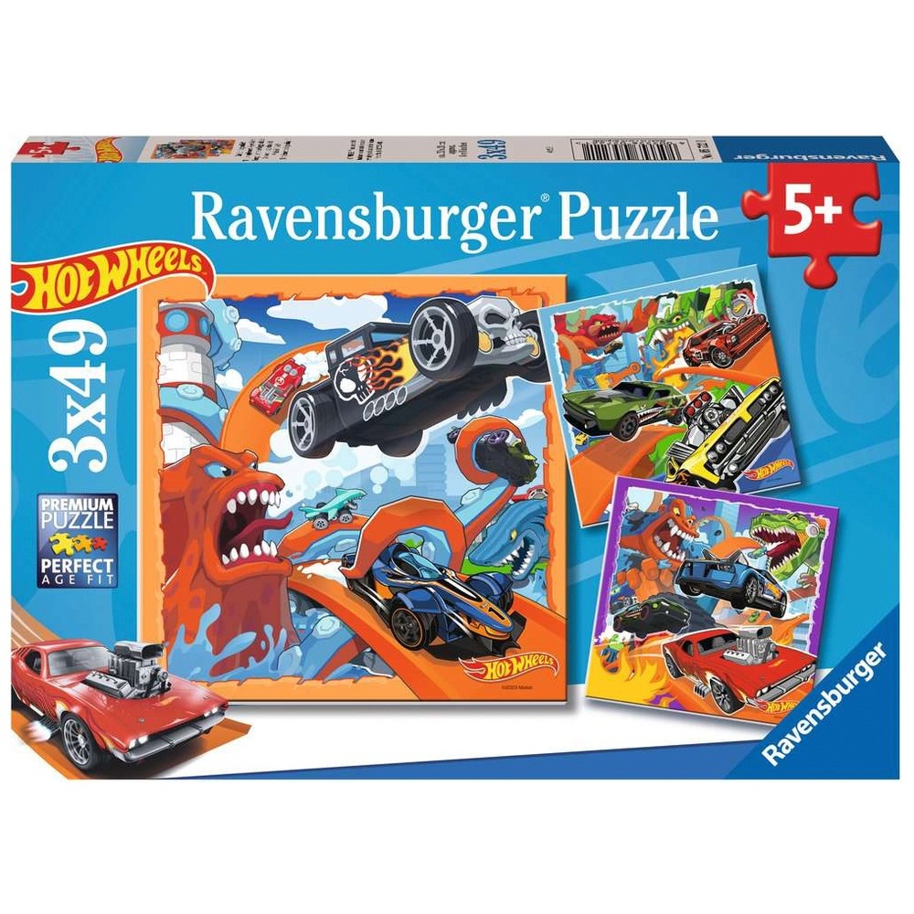 Ravensburger Puzzle Hot Wheels 3x49 Teile | Smyths Toys Österreich