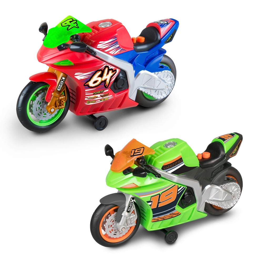 Super Wheelz Lights & Sounds Wheelie Bike Motorcycle Assortment ...