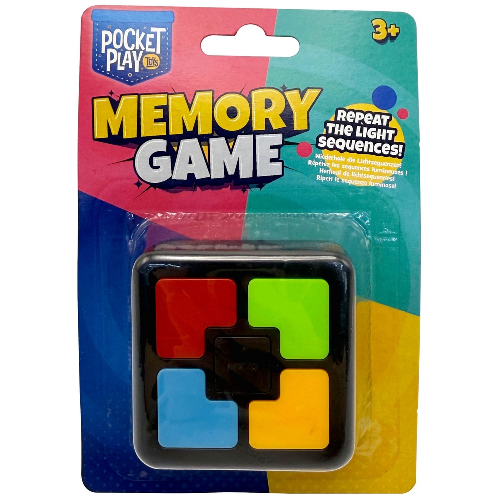 Pocket Play Memory Game Gedächtnist-Spiel mit Licht und Farbe | Smyths ...