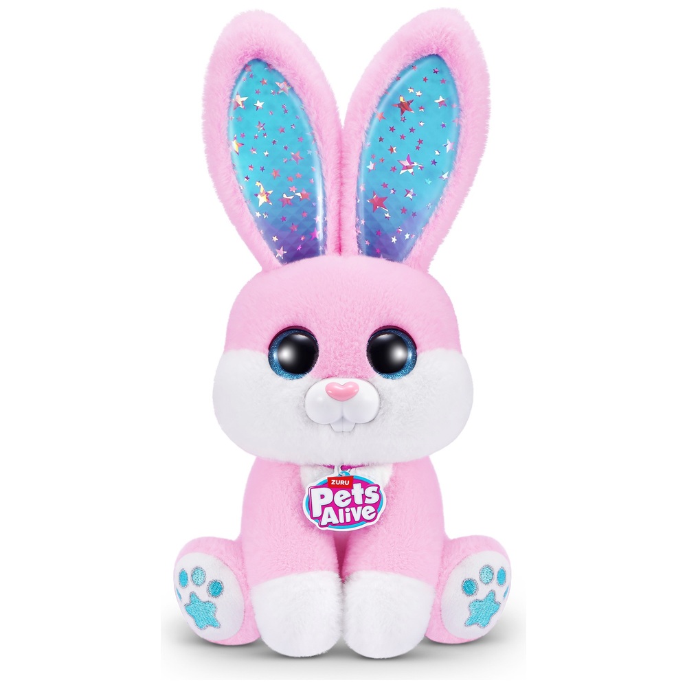 Pets Alive by ZURU Magic Bunnies Interactive Plush Set Pink | Smyths ...
