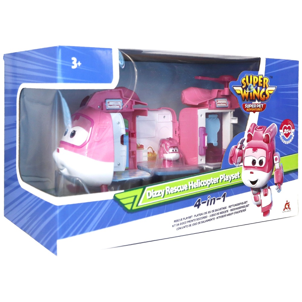 Super Wings 4-in-1-Spielset Dizzy Helicopter | Smyths Toys Schweiz
