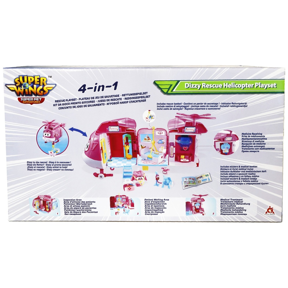 Super Wings 4-in-1-Spielset Dizzy Helicopter | Smyths Toys Schweiz