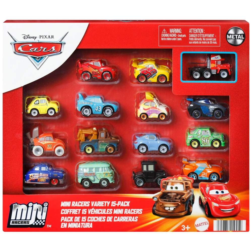 Mini Racers Lightning Mcqueen Cars Mini Racers Auto Veelkleurig