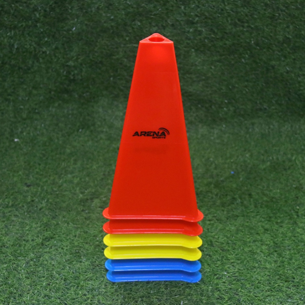 Arena Sports 12 Inch Training Cones 6 Pack | Smyths Toys UK