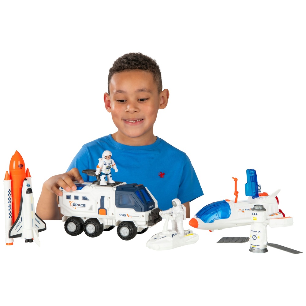 Space Station Rocket and Rover with Astronaut Figures Playset | Smyths ...