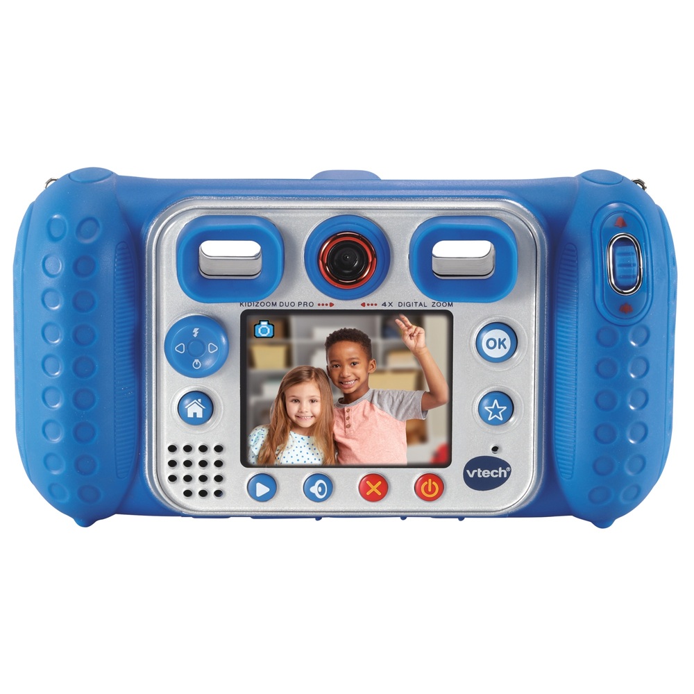 VTech KidiZoom Duo Pro Digitalkamera für Kinder mit Tasche blau ...