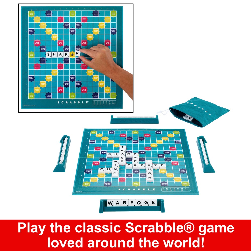 Scrabble Classic Refresh Board Game | Smyths Toys UK