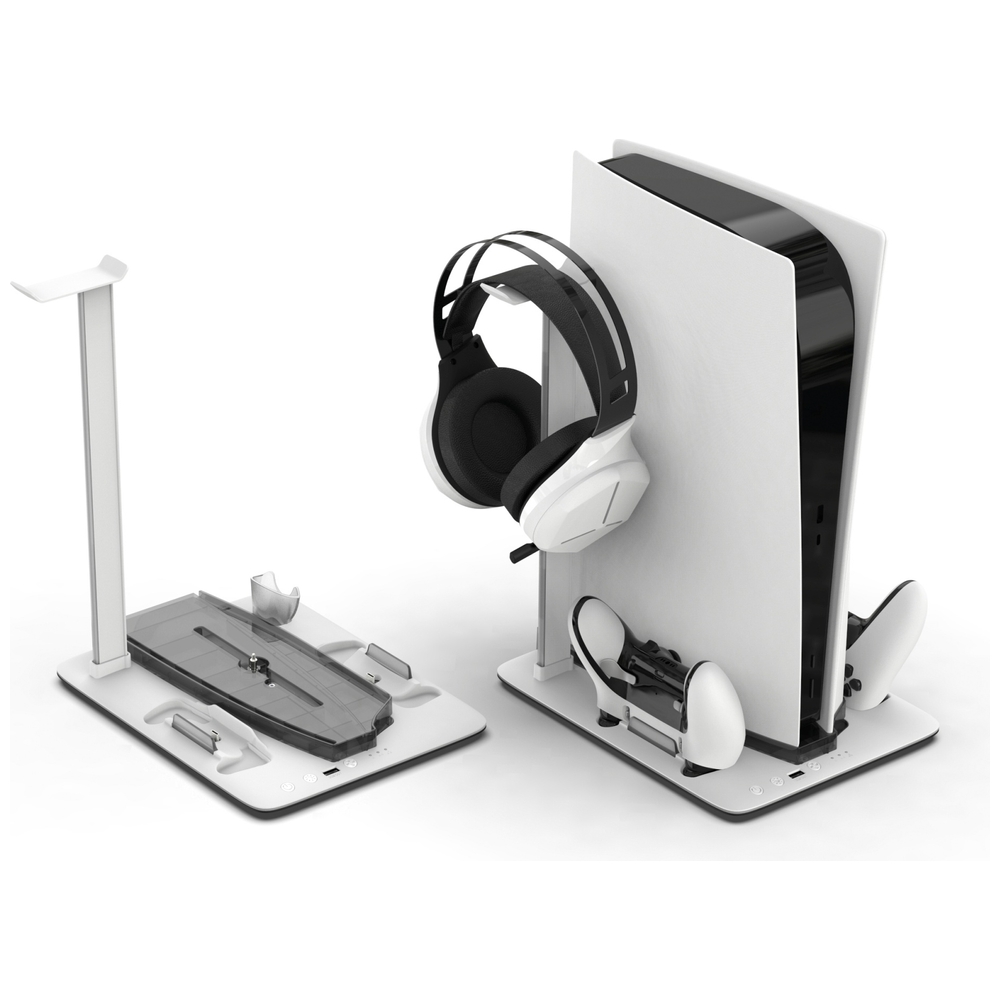 iMP Tech PlayStation 5 Disc & Digital Slim DLX+LED Multi-Function Charge Stand | Smyths Toys UK