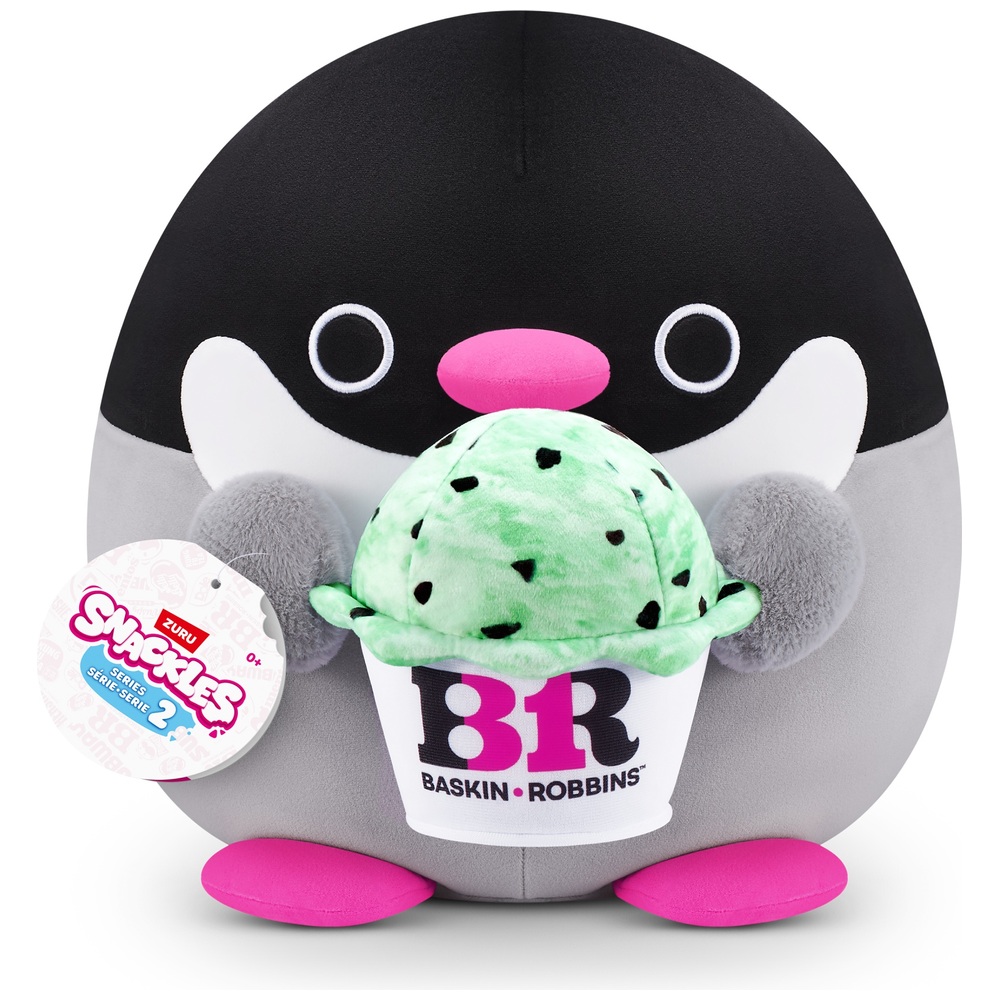 Snackles Series 2 35cm Penguin with BR Icecream | Smyths Toys UK