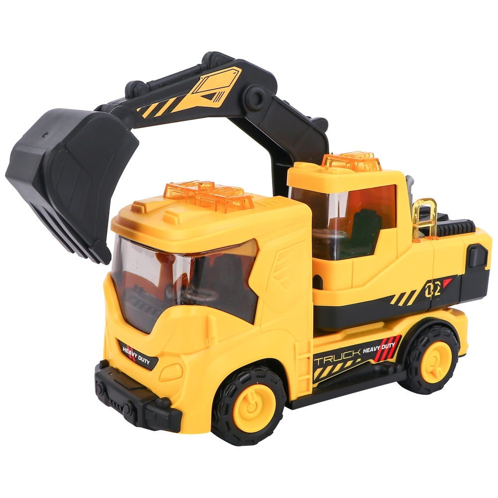 Super Wheelz Lights & Sounds Mini Construction Digger | Smyths Toys Ireland