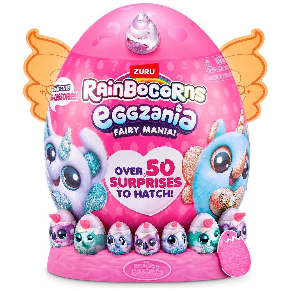 Rainbocorns by ZURU Eggzania Fairy Mania Mini Surprise Plush Egg ...