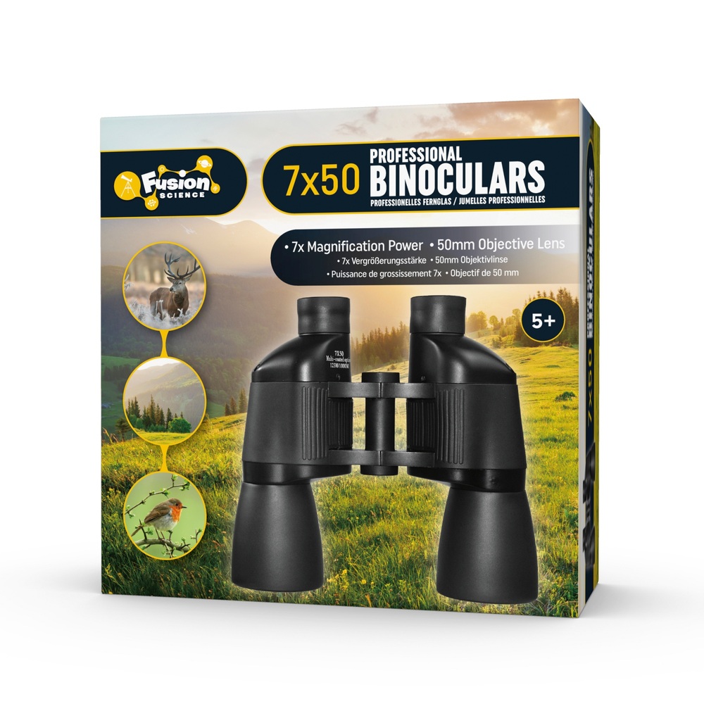Fusion Science Binoculars 7 x 50 Black | Smyths Toys UK