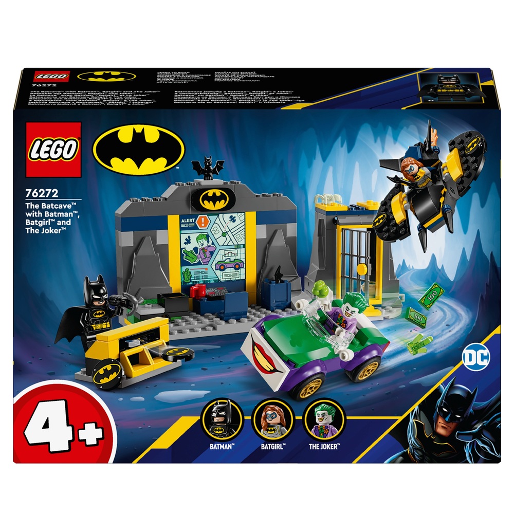 Lego Dc 76272 The Batcave With Batman Batgirl And The Joker Set Smyths Toys Uk