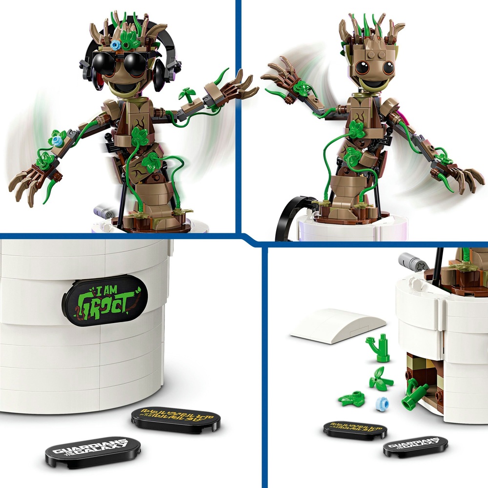 LEGO Marvel 76297 Guardians of the Galaxy Dancing Groot Set | Smyths ...