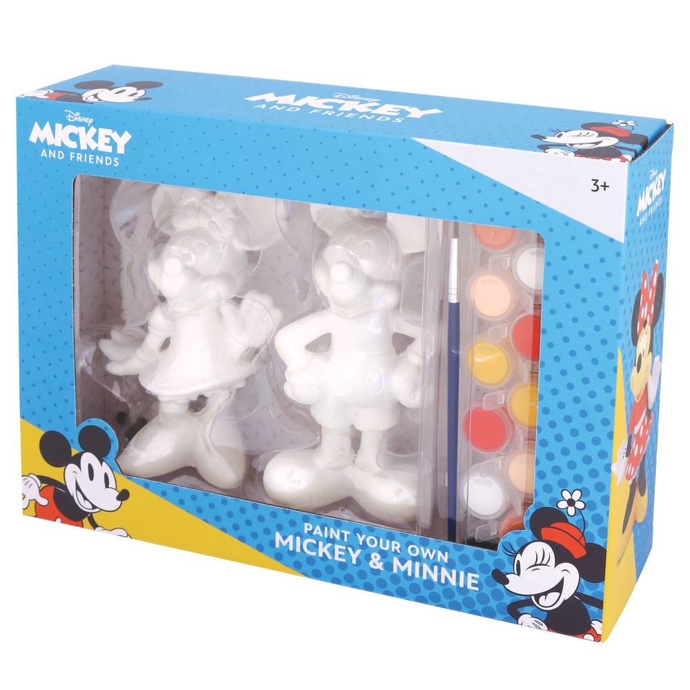 Paint Your Own Kit Disney Mickey & Minnie Mouse | Smyths Toys UK