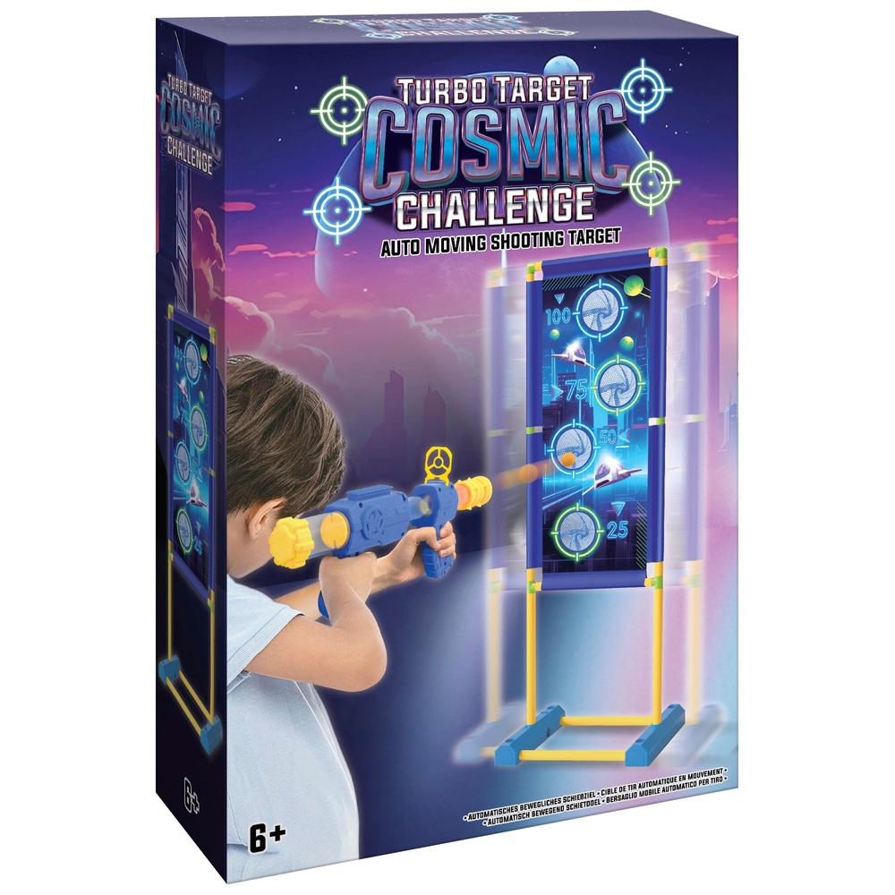 Turbo Target Cosmic Challenge Set mit 2 Blastern und beweglichem Ziel ...