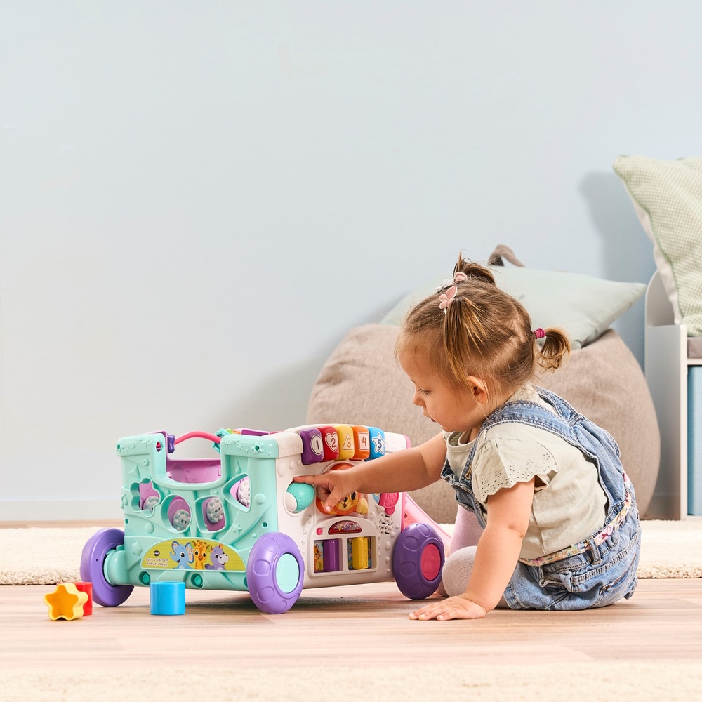VTech Sort & Discover Activity Wagon Pink | Smyths Toys UK