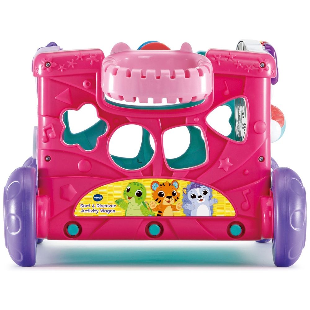 VTech Sort & Discover Activity Wagon Pink | Smyths Toys UK