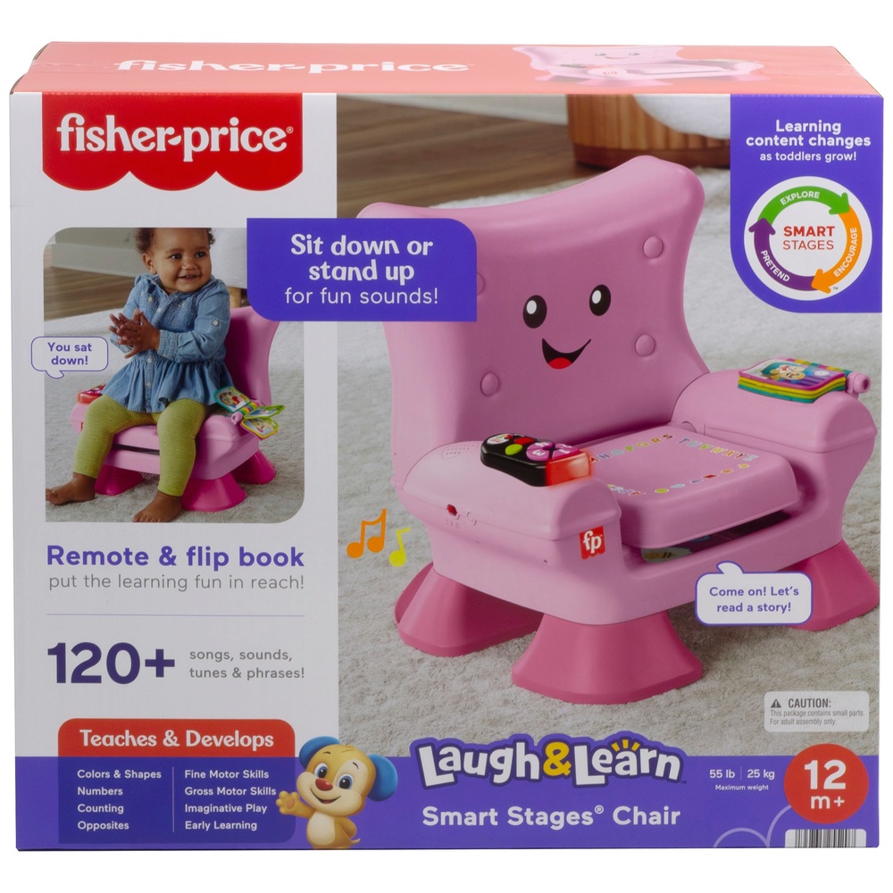 Fisher Price Laugh Learn Smart Stages Chair Pink Smyths Toys UK