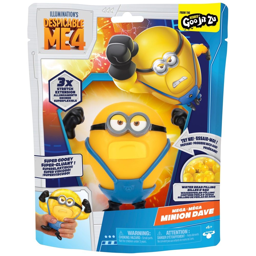 Despicable Me 4 Heroes of Goo Jit Zu Super Gooey Mega Minion Dave ...