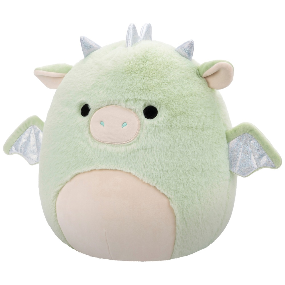 Original Squishmallows Fuzz-A-Mallows Plush Drew the Green Dragon 30cm ...