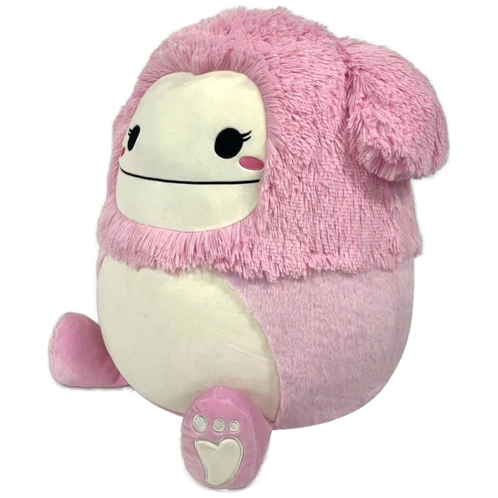 Original Squishmallows Fuzz-A-Mallows Plush Brina the Pink Bigfoot 50cm ...