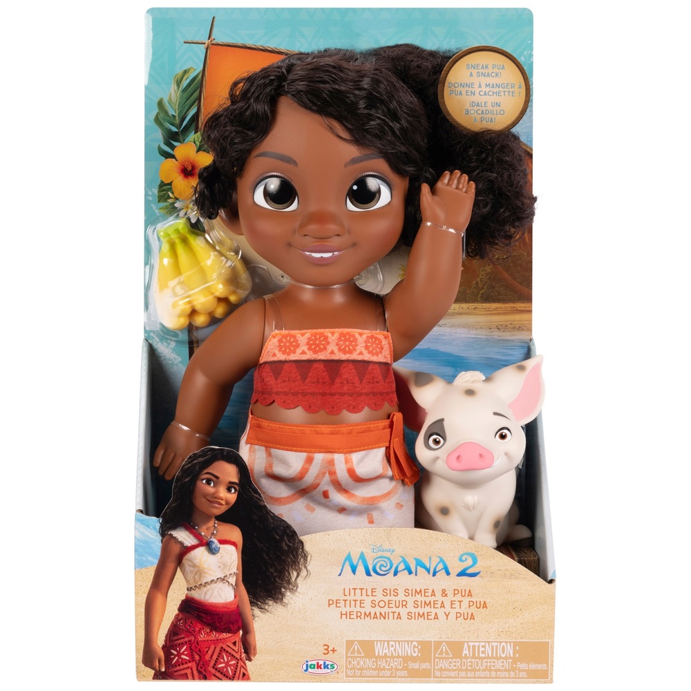 Disney Moana 2 Doll Little Sis Simea & Pua Set | Smyths Toys UK