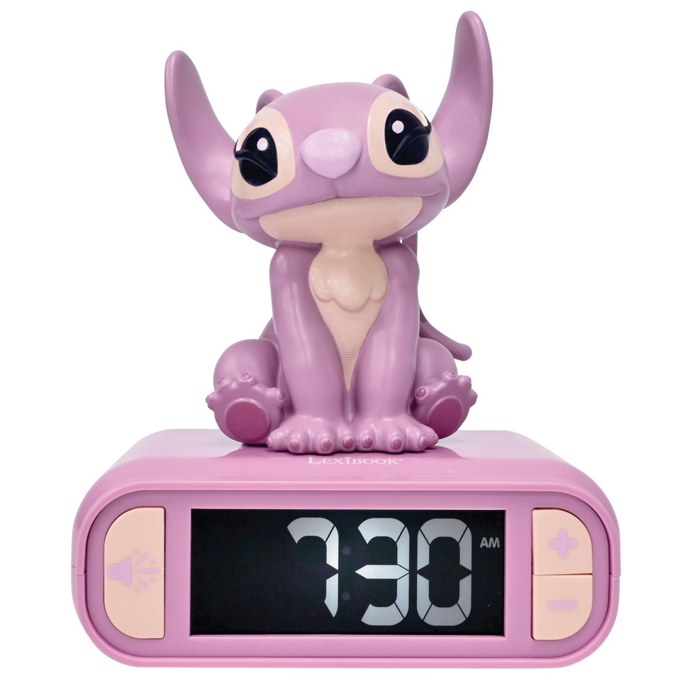 Disney Stitch Alarm Clock Night Light Angel | Smyths Toys UK