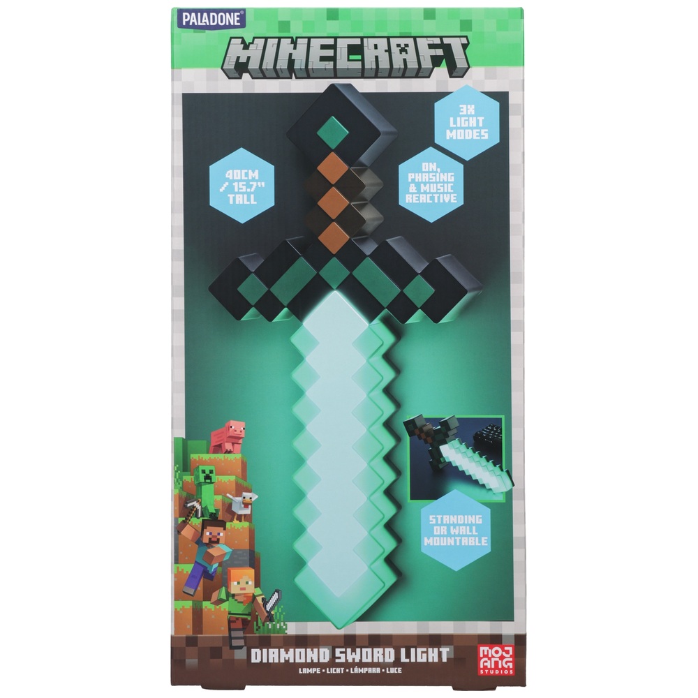 Minecraft Diamond Sword Light | Smyths Toys UK
