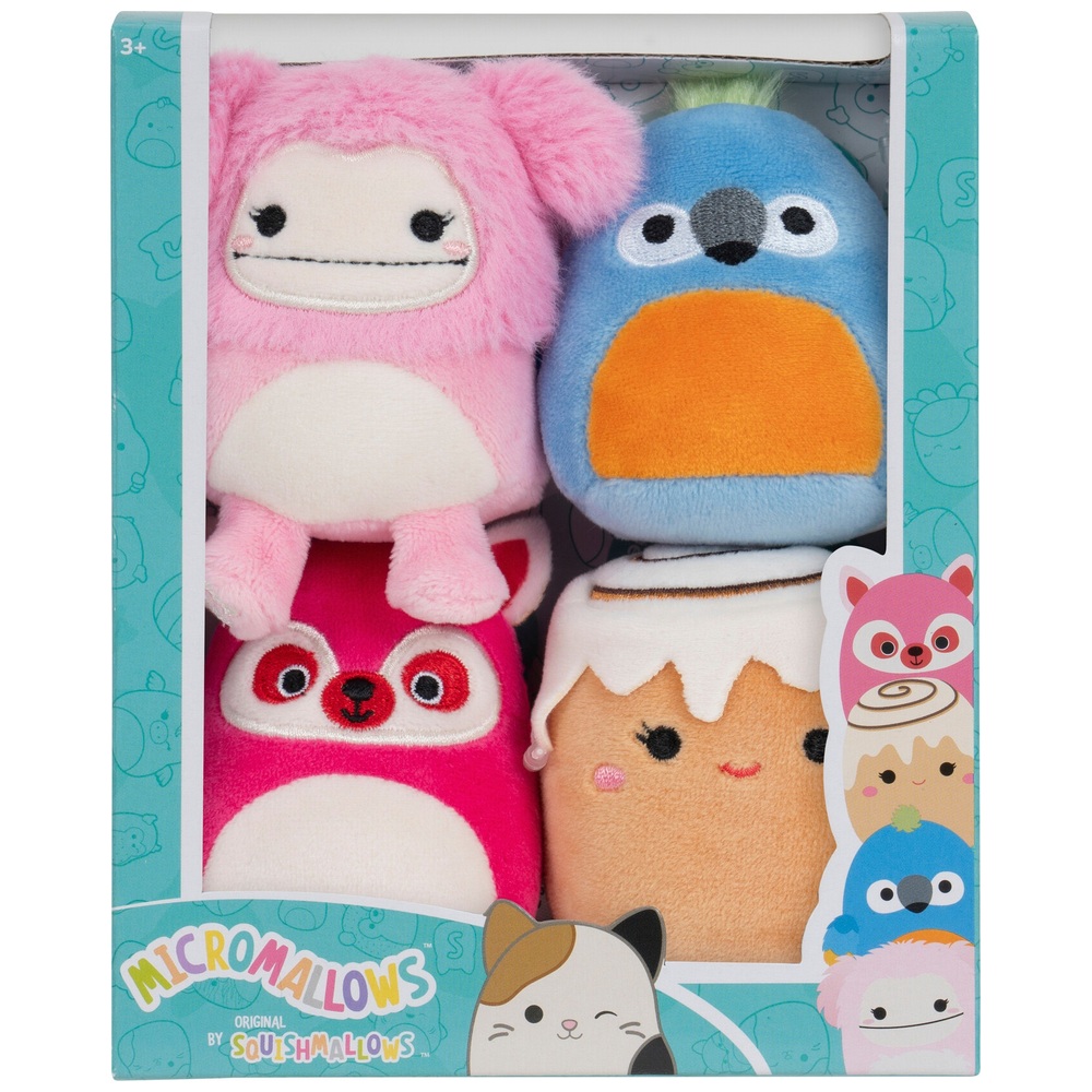 Squishmallows Micromallows Kuscheltiere 6 cm 4er Set | Smyths Toys Schweiz