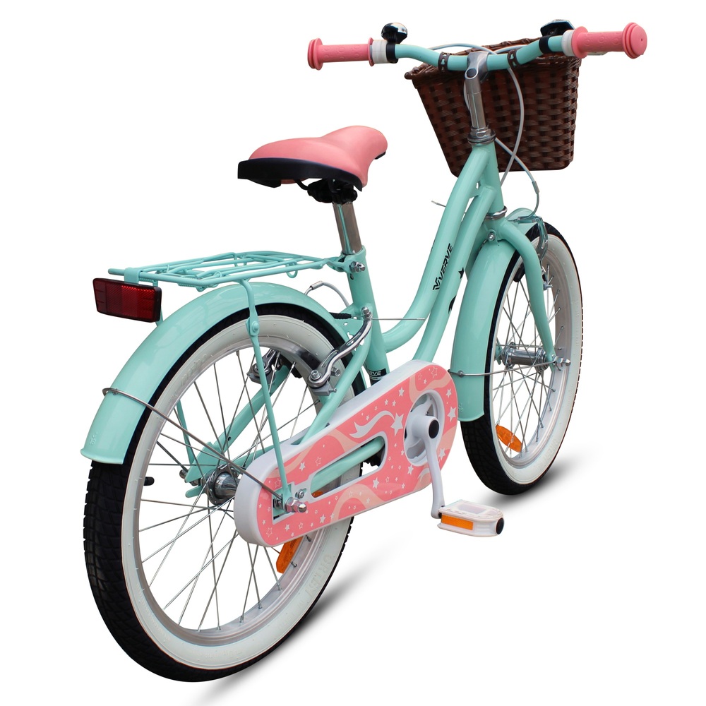 18 Inch Verve Star Bike with Basket Mint | Smyths Toys Ireland