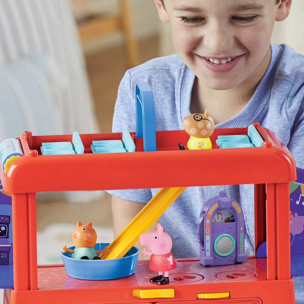 Peppa Wutz Peppas 2-in-1 Partybus Set mit 3 Figuren | Smyths Toys ...