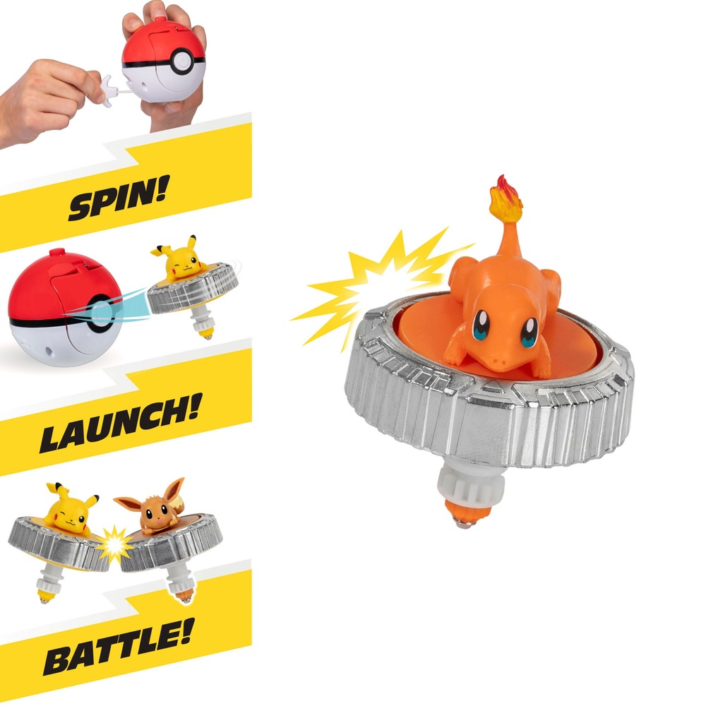 Pokémon Battle Spinner Pack Glumanda und Pokéball | Smyths Toys Deutschland