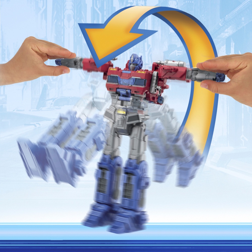 Transformers One Figur Power Flip Optimus Prime 29 cm | Smyths Toys ...